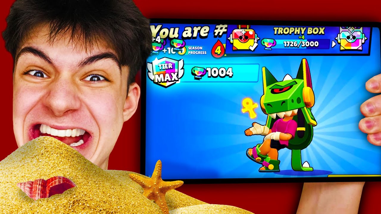Eating Sand until I Max Tier Finx in Brawl Stars! - YouTube
