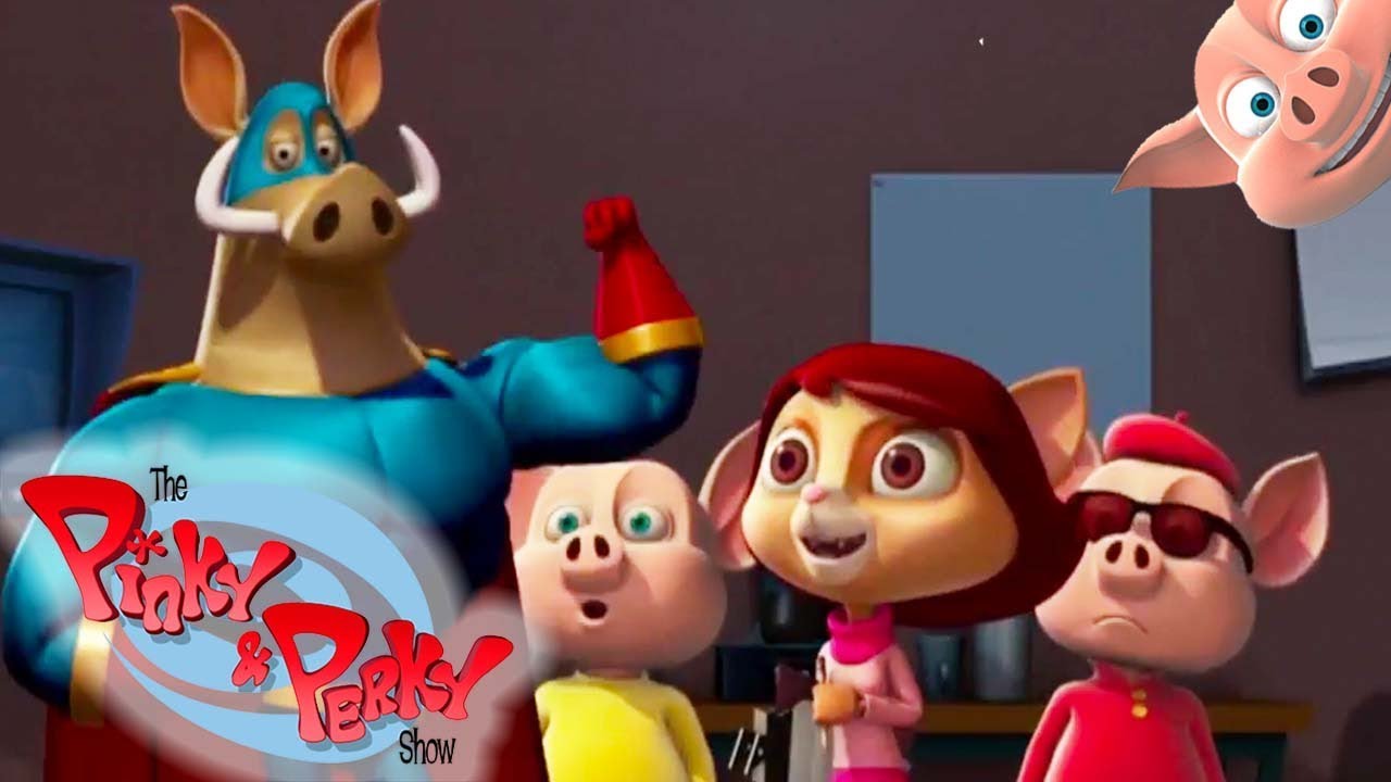 Pinky and Perky | POWER PIG | THE HERO | Compilation | Cartoons for ...