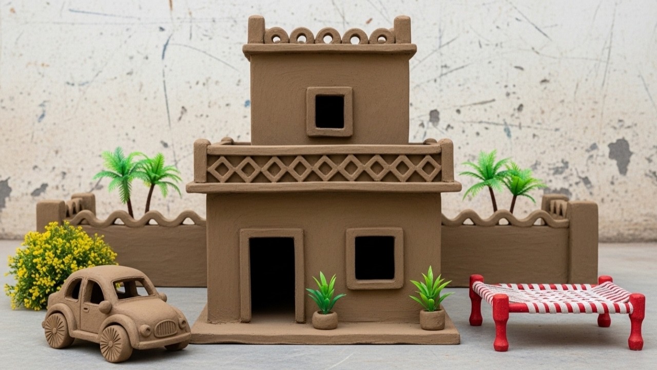 Miniature Clay House Design | Amazing Clay House Idea | Amazing Ideas ...