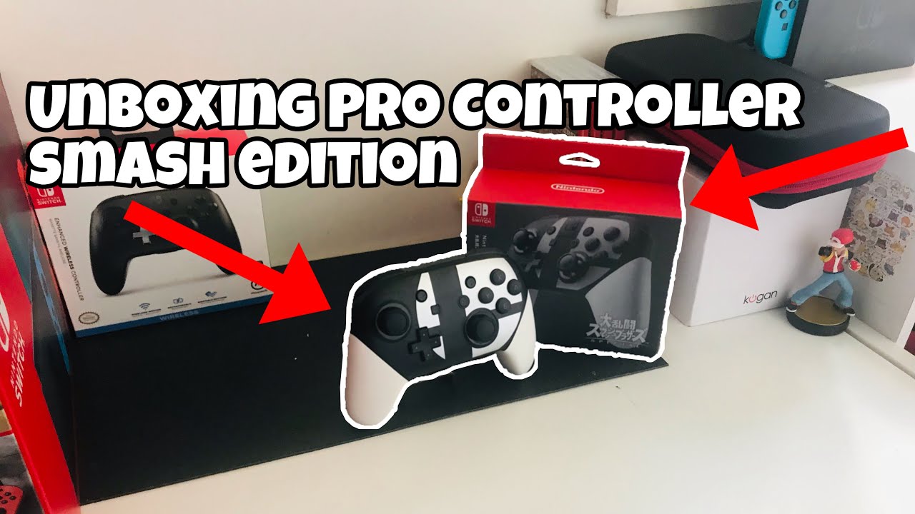 Unboxing Nintendo Pro Controller Smash Ultimate edition - YouTube