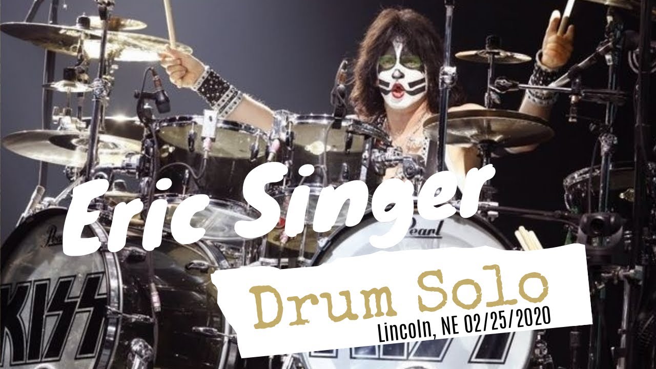KISS Eric Singer Drum Solo LIVE Lincoln, Nebraska 02/25/2020 - YouTube