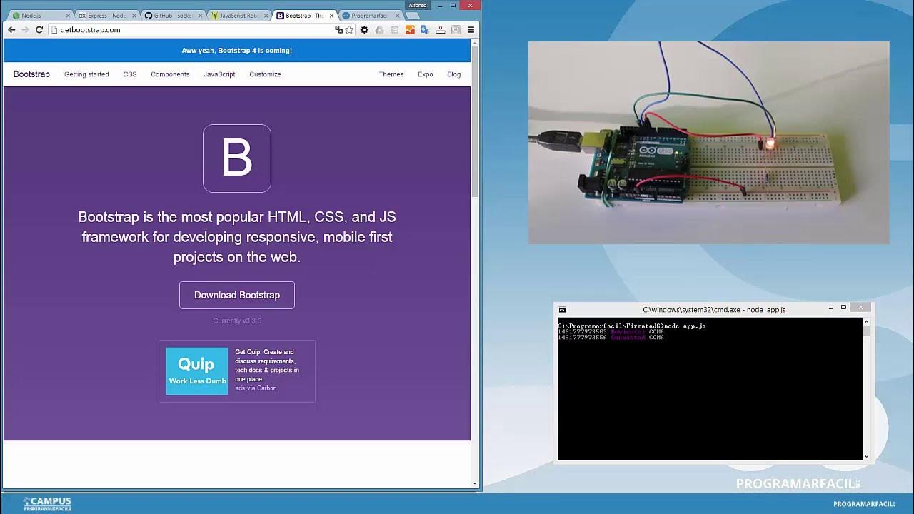 Controlar Arduino via web con Firmata - YouTube