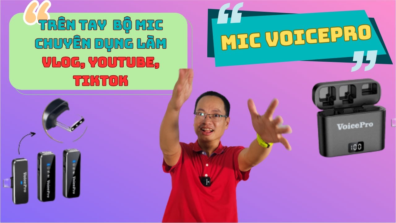 Trên Tay Là Mic VoicePro , Mic Đôi Dùng Cho 2 Người Mic Chuyên Dụng Làm ...