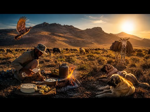 Nomadic Shepherd Life | Mountain Herding, Traditional Dairy & Overnight Camping