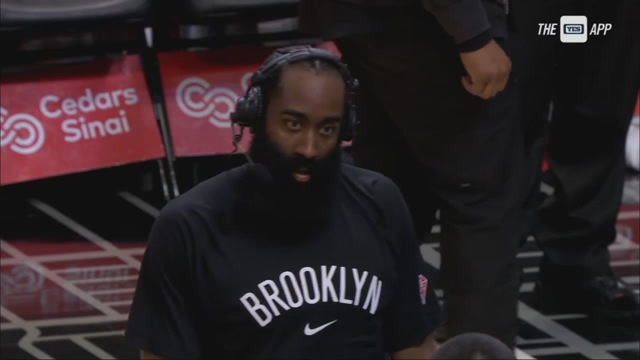 James Harden Postgame Interview | Brooklyn Nets crush Los Angeles ...