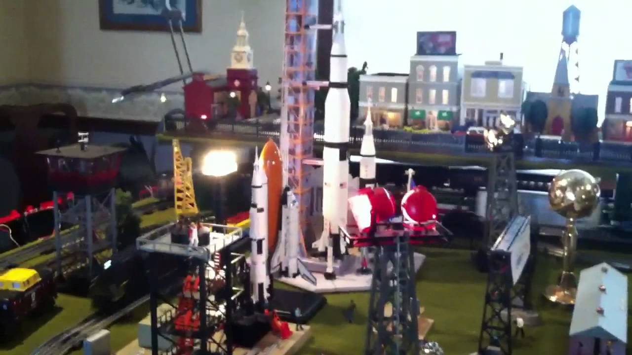 Lionel Trains with NASA Rocket Garden - YouTube