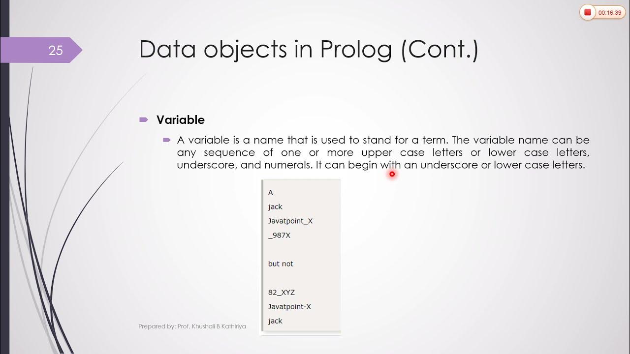 14_3 Data Types and Data Objects || Prolog - YouTube