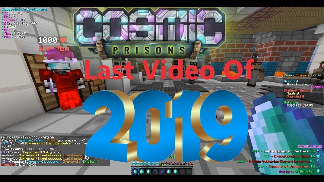 Cosmic Prisons Our Last Video Of 2019 - YouTube