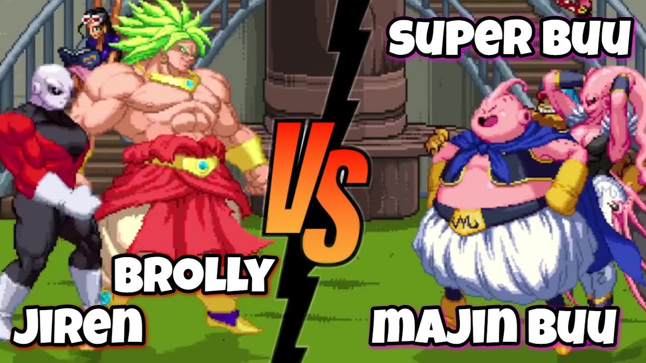 Brolly and Jiren Vs Majin Buu and Super Buu dragon ball fights / mugen ...