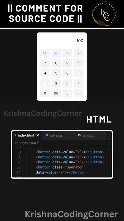 Calculator Project Html Css Js Htmlcss Coding Project Youtube