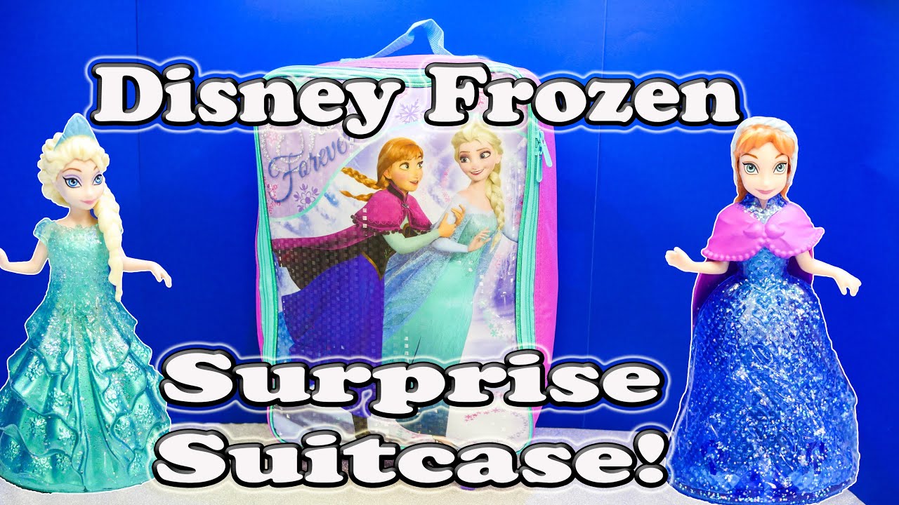 FROZEN Elsa & Anna Surprise Suitcase and Candy Surprise Toys Video ...