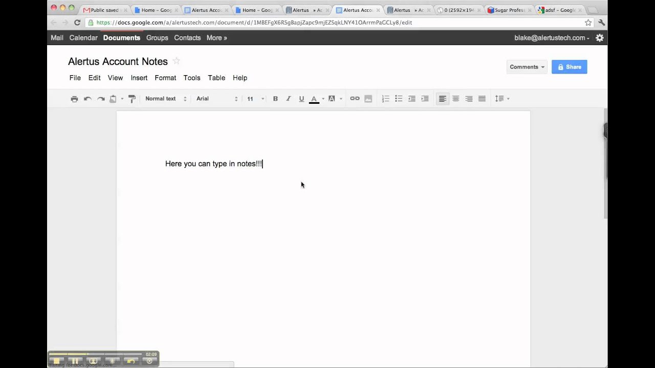 SugarCRM - Google Docs Demo - YouTube