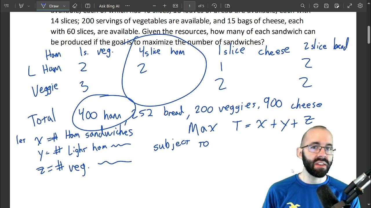 3 5 1 Applications of Linear Programming - YouTube