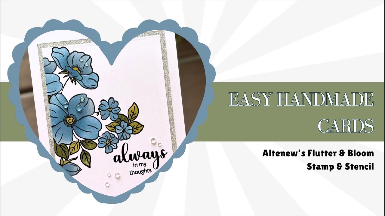 Altenew's Flutter & Bloom | EASY Cardmaking for a Friend - YouTube