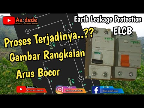 Wirring Diagram ELCB RCCB || Cara Kerja ELCB || Gambar Rangkaian ELCB ...