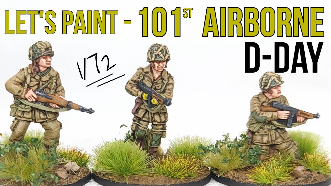 Learn How to Paint US WWII Paratroopers - 1/72 Figure Painting Tutorial ...