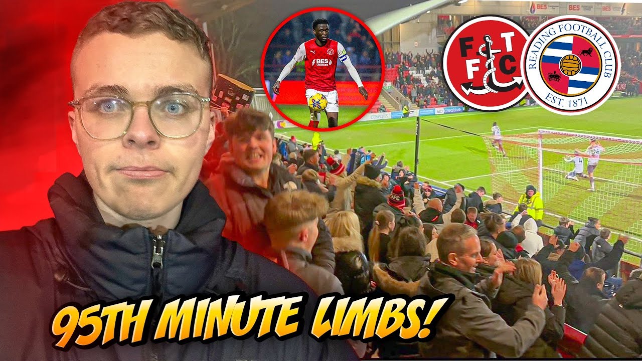 90+5 MINUTE LIMBS AND CARNAGE!! FLEETWOOD TOWN VS READING VLOG! - YouTube