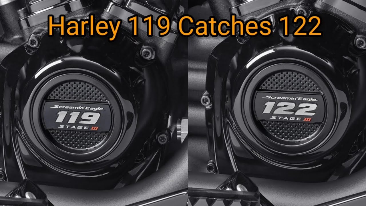 Harley Streetglide 119 catches 2023 CVO Roadglide 121 in the Wild - YouTube