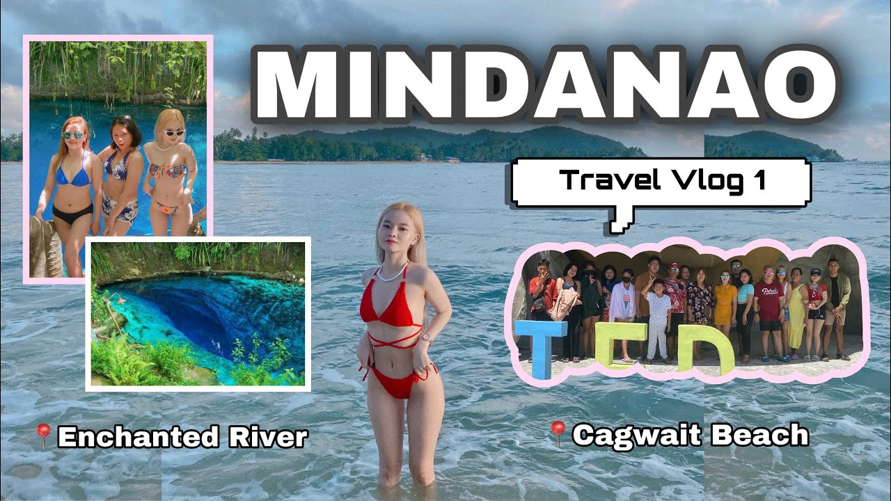 Travel Vlog 1 | Mindanao Escapades ft. Cagwait Beach and Hinatuan Enchanted River - YouTube