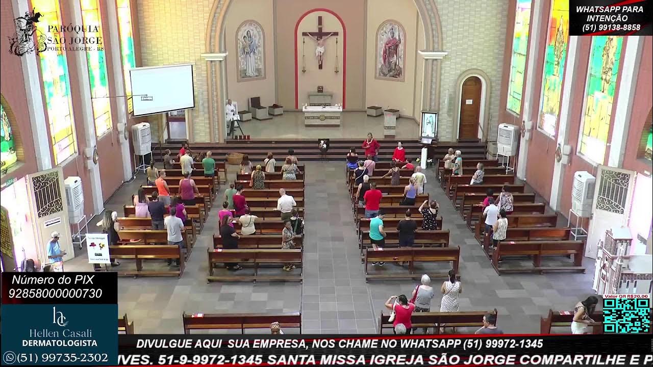 [ AO VIVO ] Santa Missa de São Jorge | Paróquia São Jorge Porto Alegre 12h 14/03/2024 - YouTube
