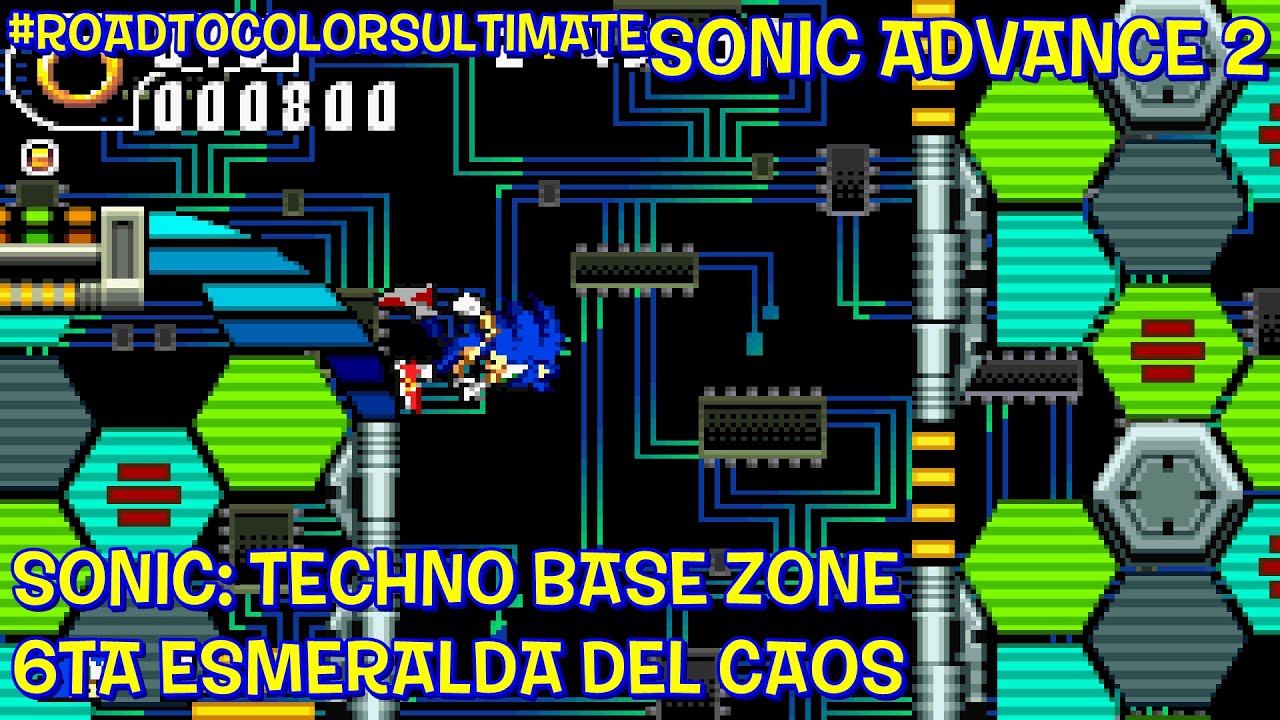 sonic advance 2: sonic: techno base zone: 6ta esmeralda del caos (# ...