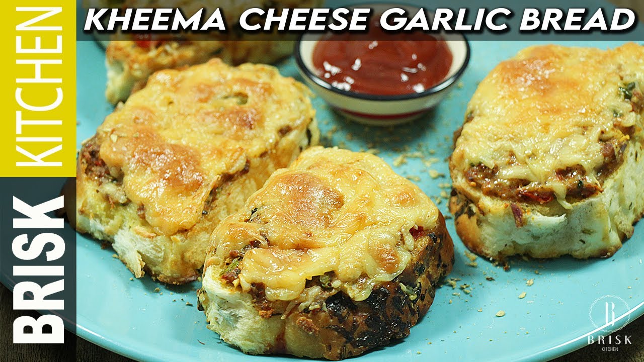 Keema Cheese Garlic Bread | Joey's Style Garlic Bread Recipe - YouTube