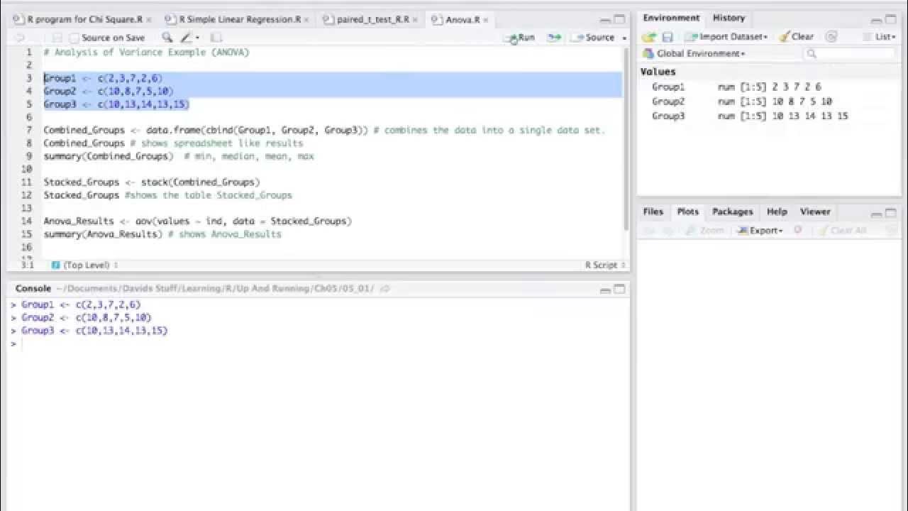 How to Calculate Anova Using R - YouTube