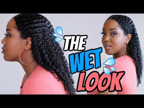 I Tried The WET LOOK On My Natural Hair | Thick Hair | Melissa Denise