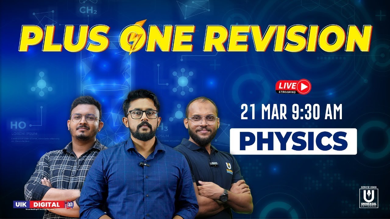 PLUS ONE REVISION | PHYSICS - YouTube