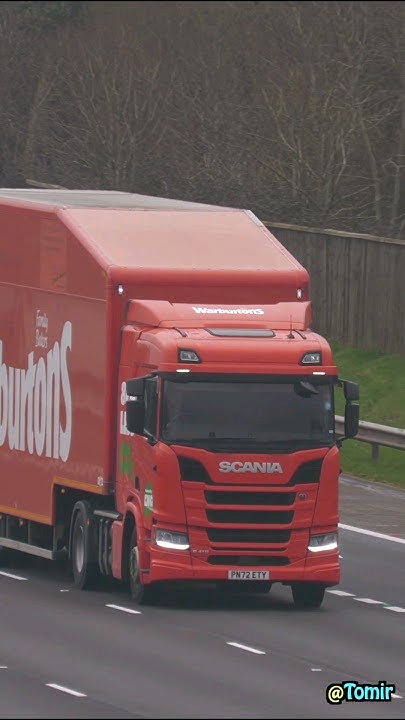 SCANIA R410 - Warburtons #truckspotting #tomir - YouTube