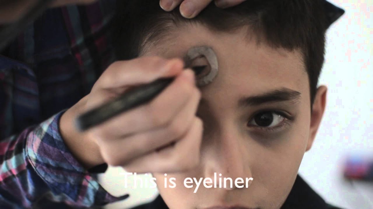 The dead boy's makeup/makeup for halloween - YouTube