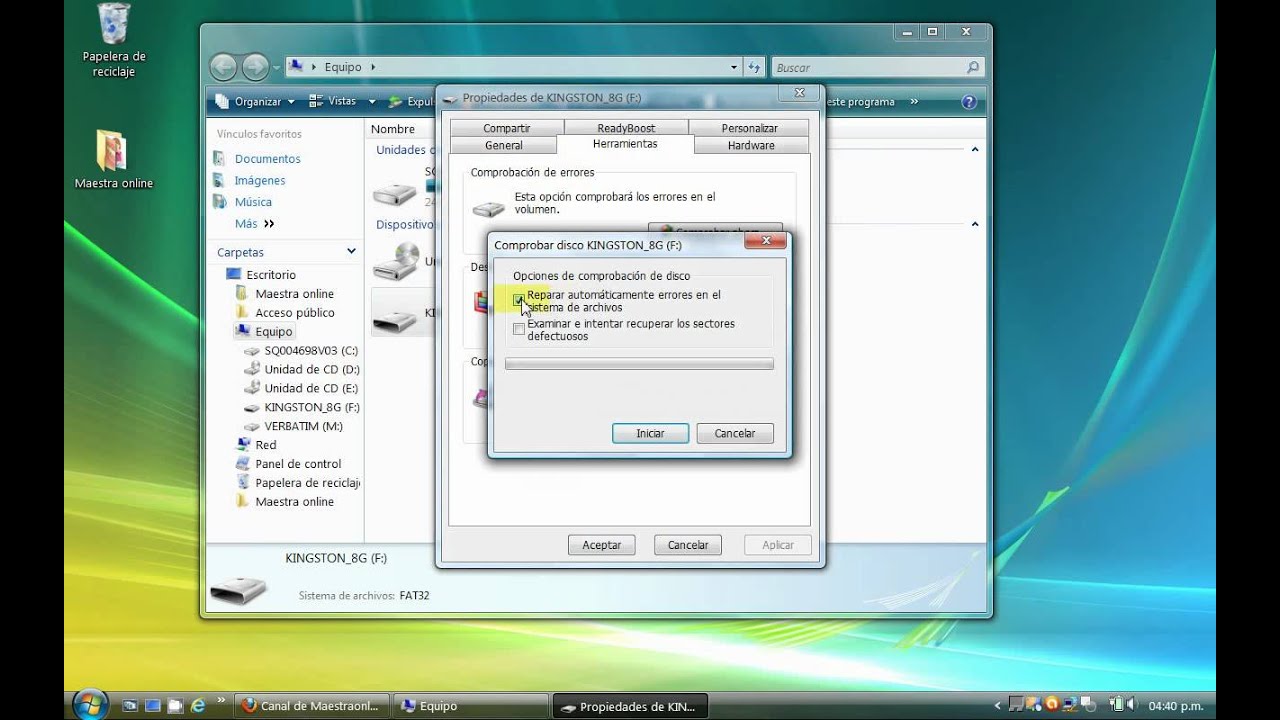 Cómo acelerar tu Windows: Hacer un scandisk - YouTube