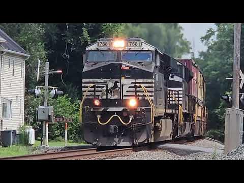 NS 7681 Leads NS 1150 NYC NS 1066 NS 1232 on NS 11Z Passing Through in Boyce VA - YouTube