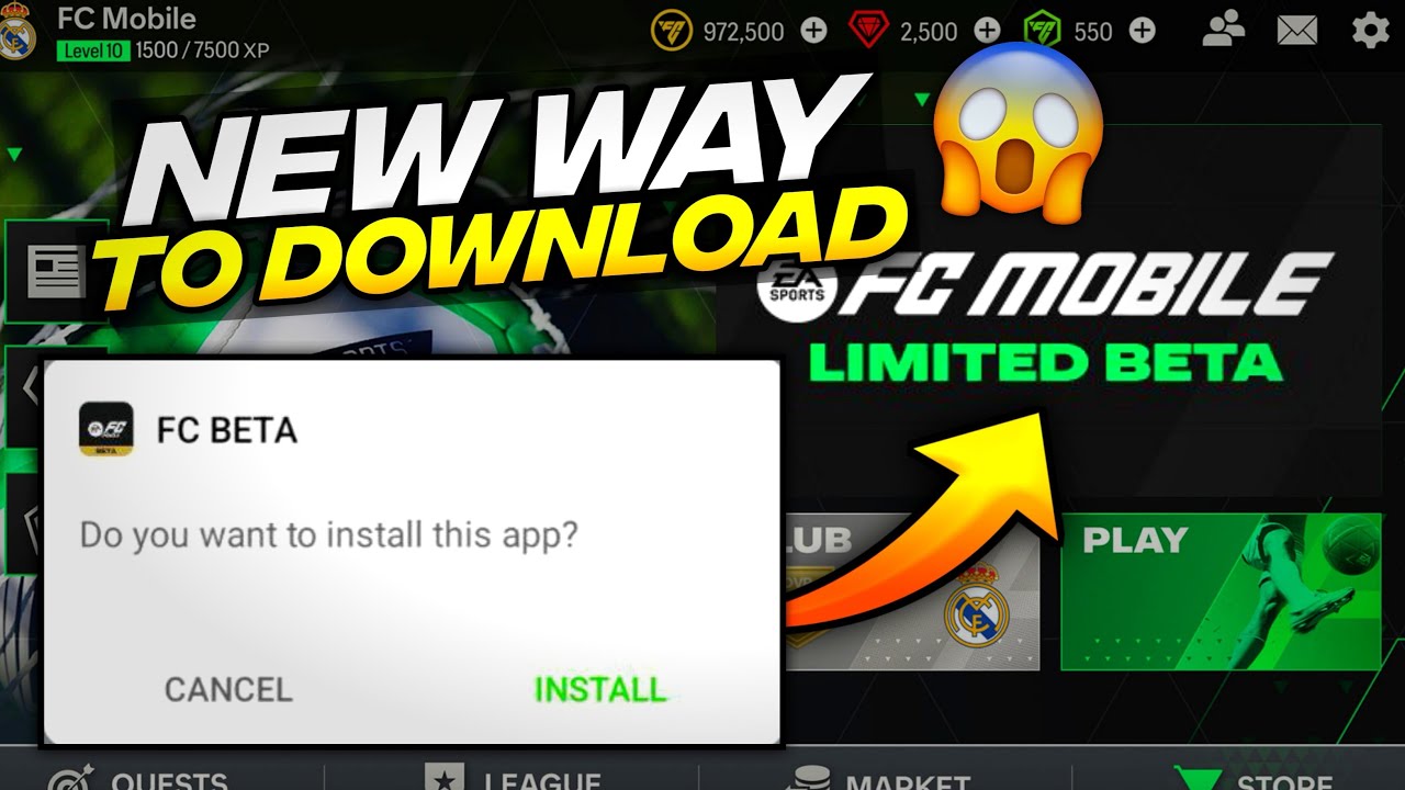 NEW WAY to Download FC MOBILE 24 BETA VERSION - YouTube