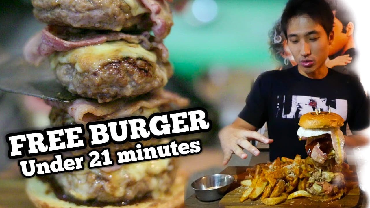 INSANE 2KG Burger Challenge! Done in 4 Minutes?! - YouTube
