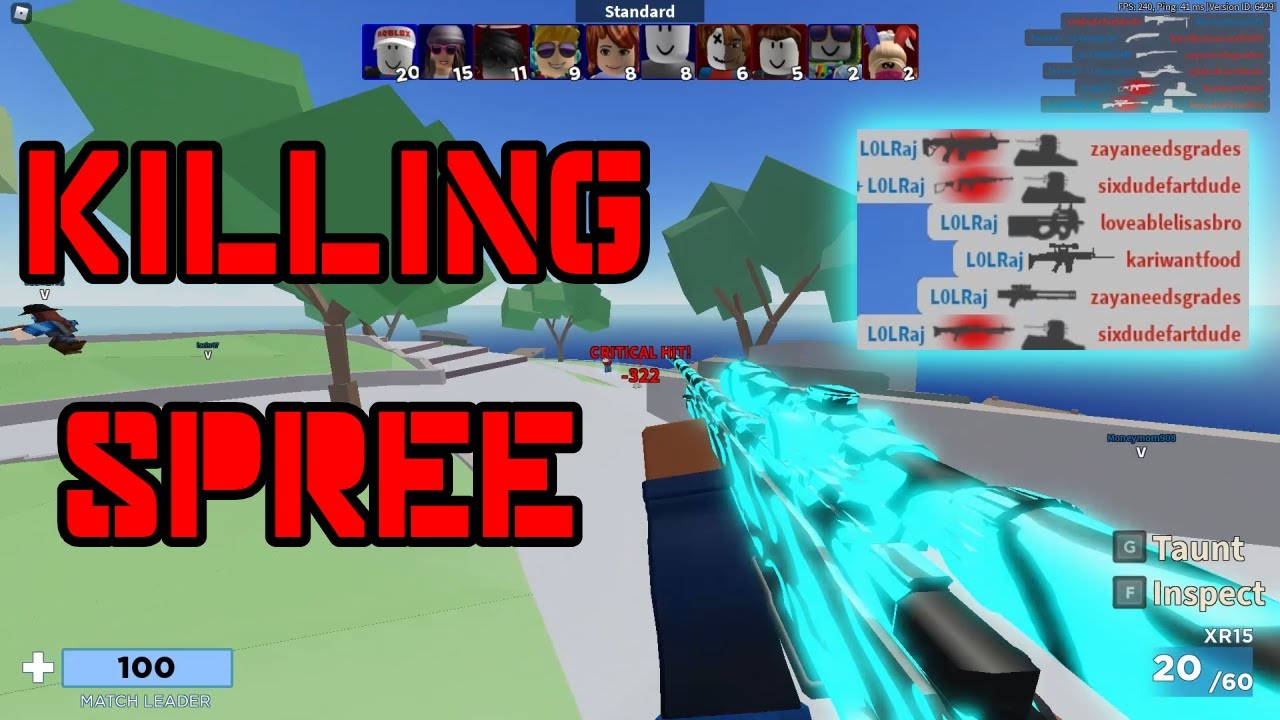 ARSENAL KILLING SPREE MONTAGE (ROBLOX)!!! - YouTube