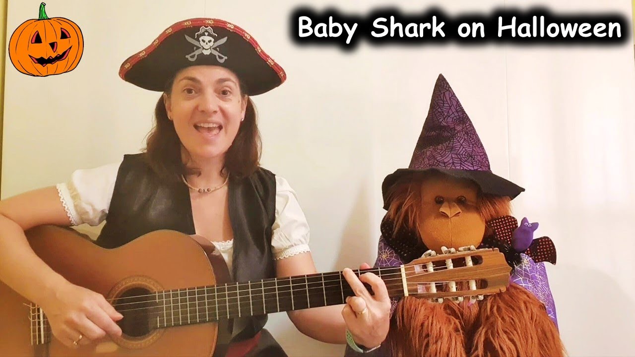 Baby Shark on Halloween | Nursery rhymes & kids songs to sing along ...