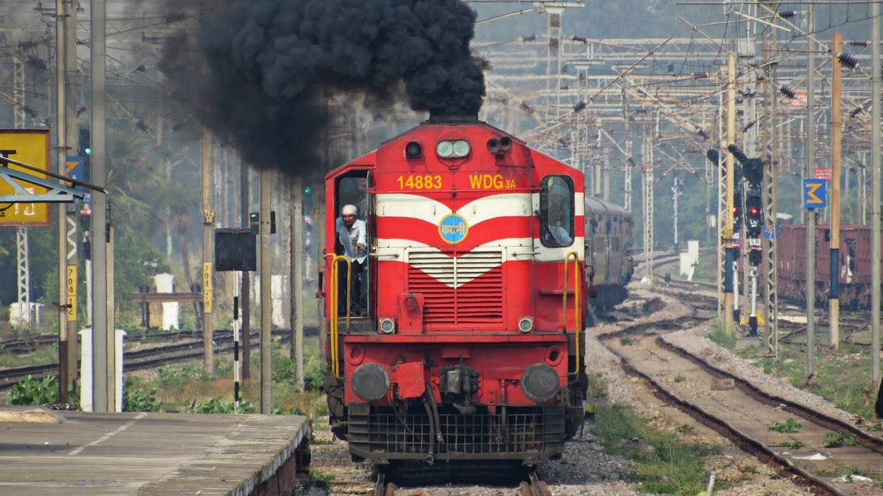 Smoking ALCO , Failed EMD and Powerfull ACCELERATION - Indian Railways ...