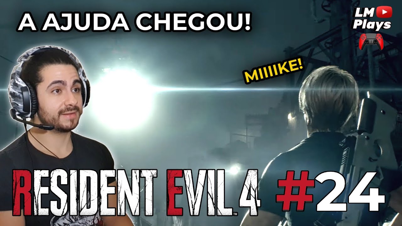 Resident Evil 4 REMAKE #24 - HELICÓPTERO de Resgate! Velho Amigo MIKE ...
