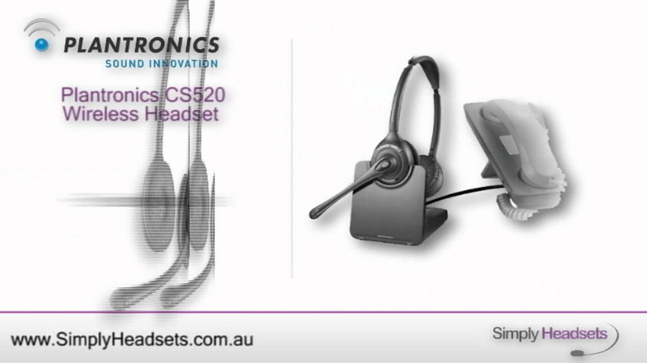 Plantronics CS520 Wireless Headset Video Overview - YouTube