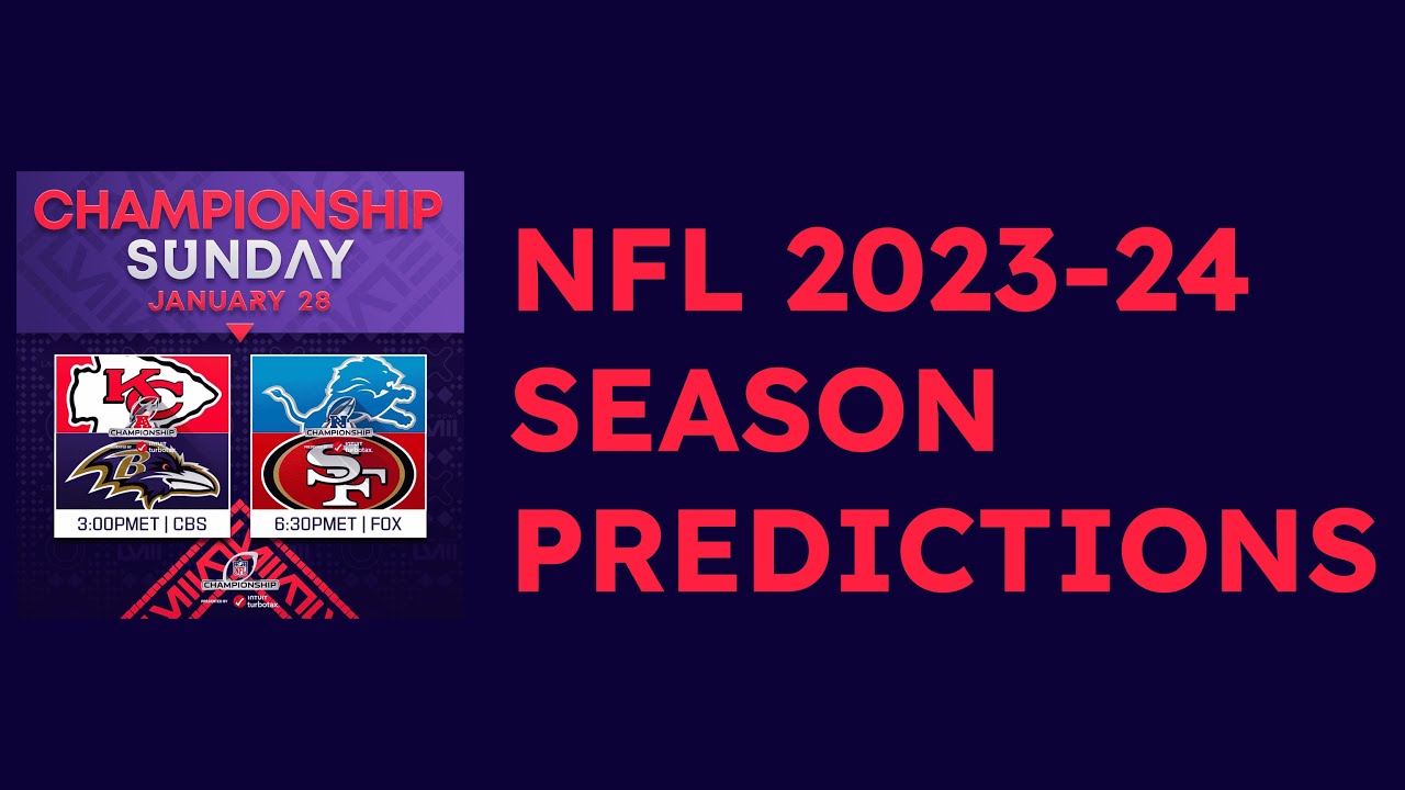 NFL CONFERENCE CHAMPIONSHIPS 2023/24 PREDICTIONS! | Hindanger - YouTube