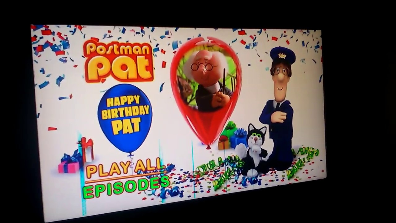 Postman Pat happy birthday Pat DVD menu walkthrough - YouTube