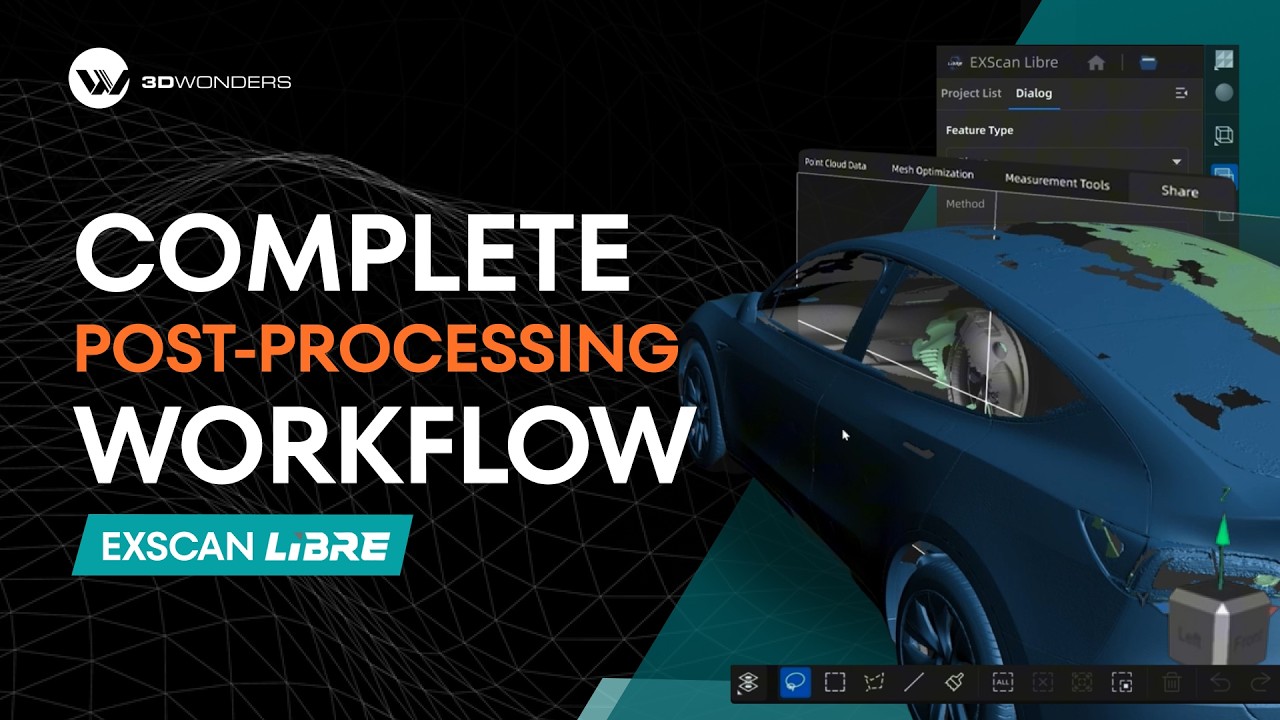 How to Post-Process Tesla Scan Data in EXScan Libre - YouTube