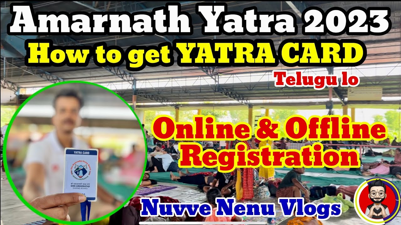 AMARNATH YATRA 2023 | HOW TO GET YATRA CARD | ONLINE & OFFLINE | TELUGU ...
