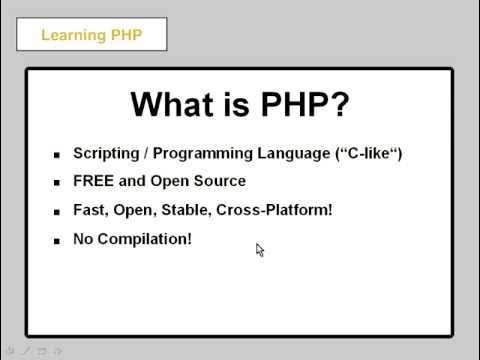 What is PHP - YouTube