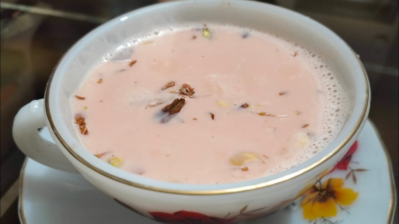 Kashmiri Chai Recipe || Pink Tea || Recipe By Pot and pan cooking - YouTube