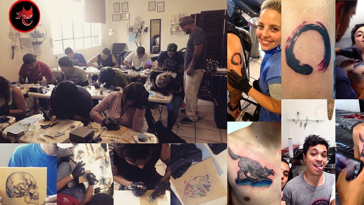 Que se siente TATUAR por PRIMERA vez ? Curso de TATTOO Chamuca - YouTube