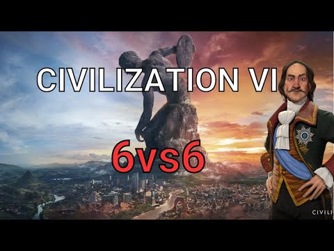 Civ 6 Competitive Multiplayer / 6vs6 / Russia - YouTube