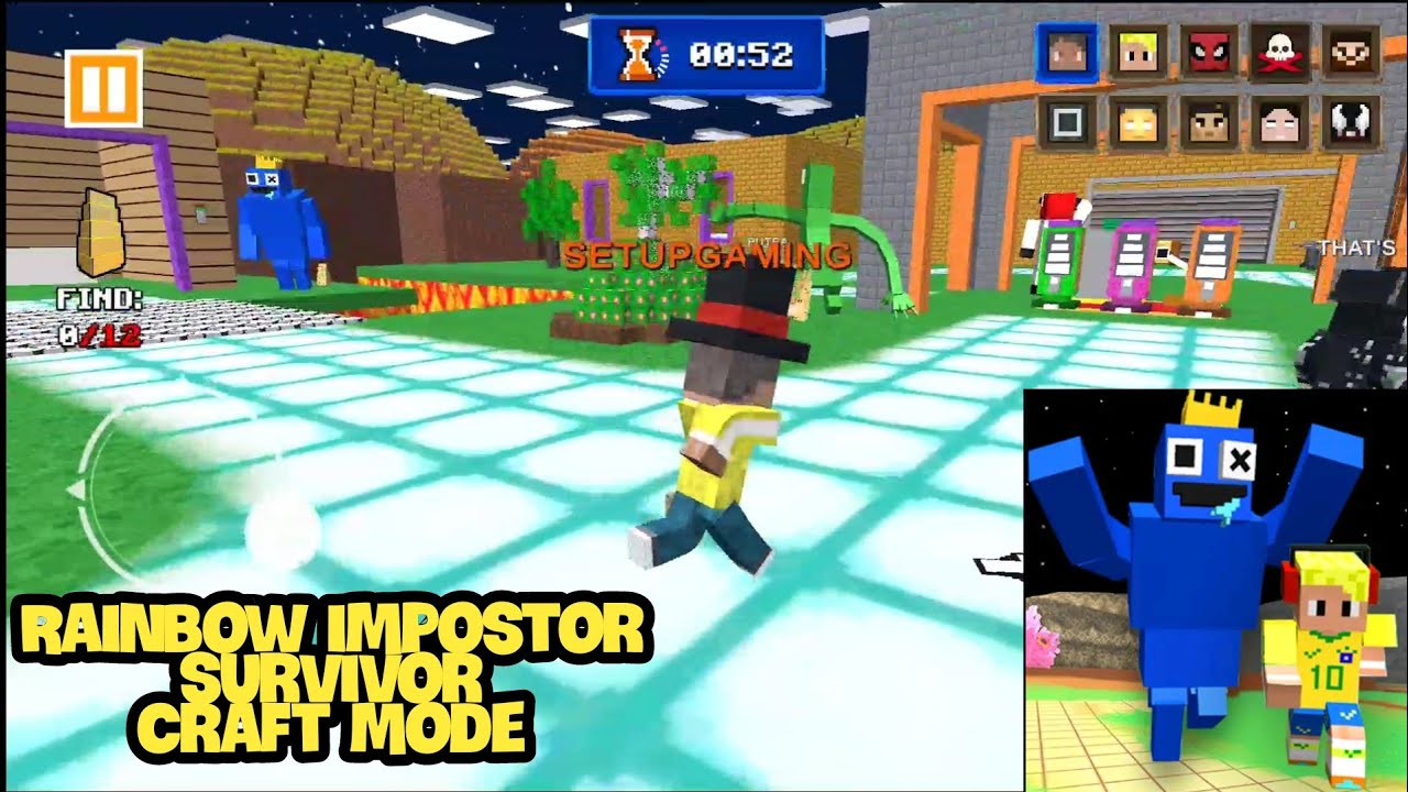 Rainbow impostor survivor gameplay android game craft mode walkthrough ...