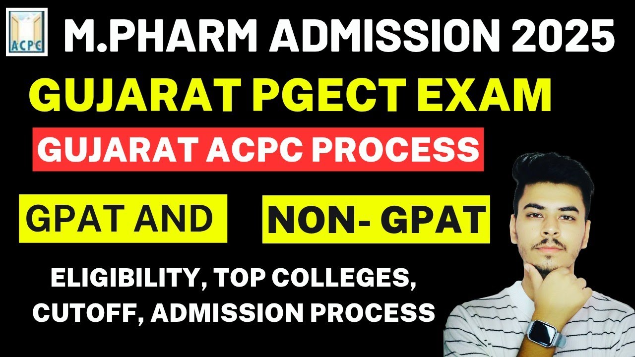GUJARAT PGCET EXAM 2025 Form Fill UP Started || M. Pharmacy Admission ...